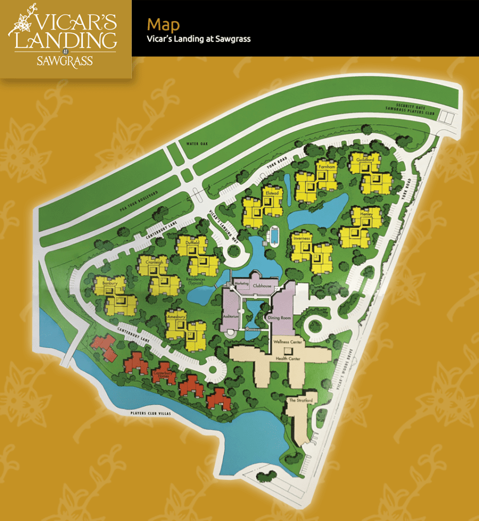 Sawgrass Map - Vicar's Landing